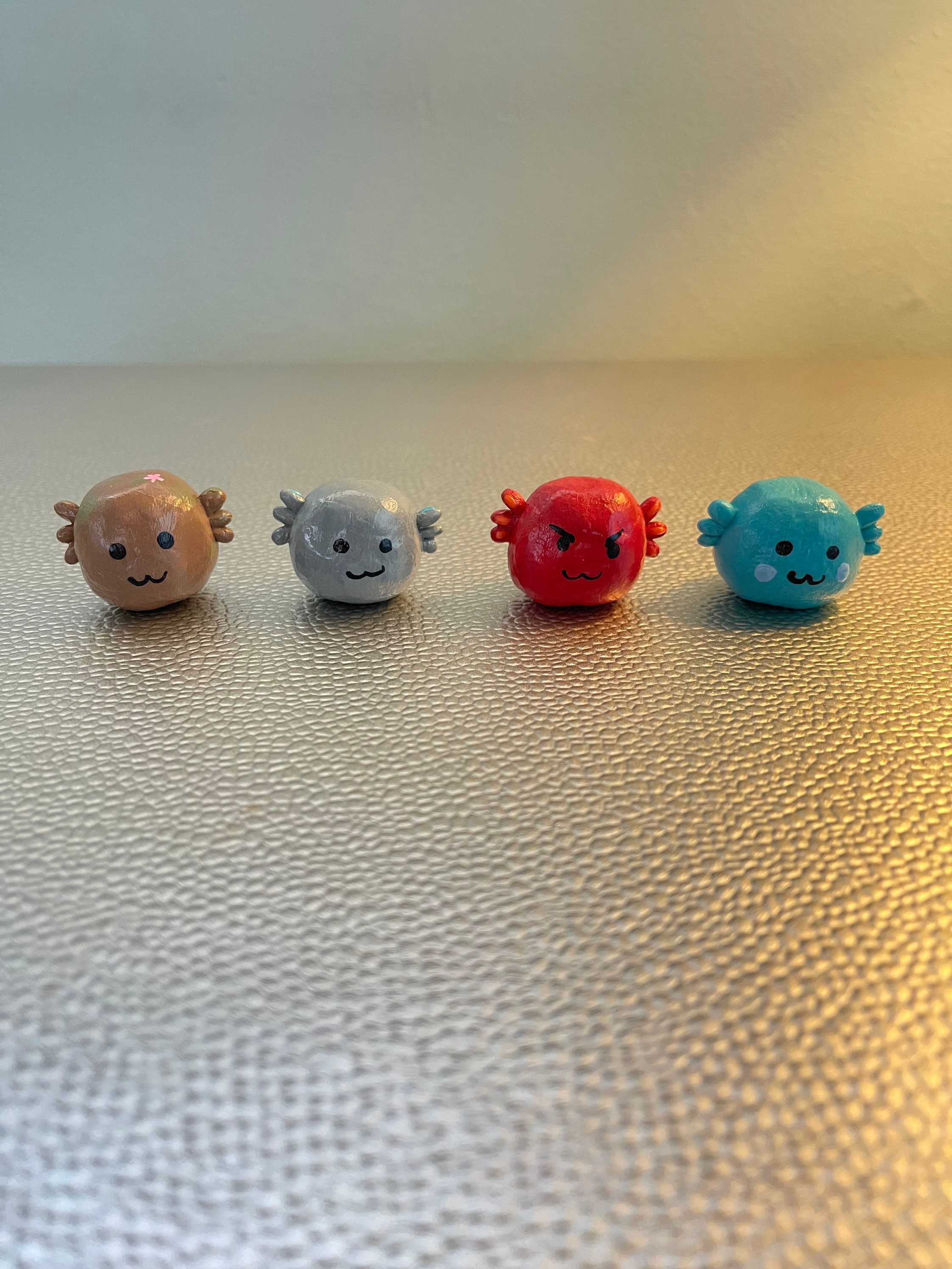 The Four Elements Axolotl Figurines - Etsy