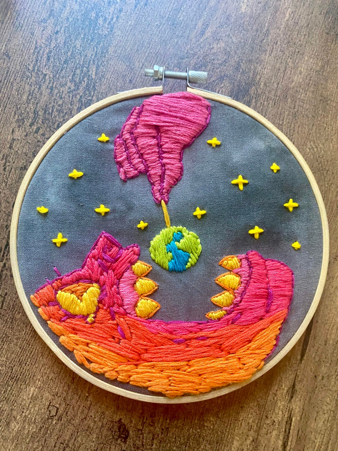 World Eater- One of a Kind Embroidery Art - Etsy