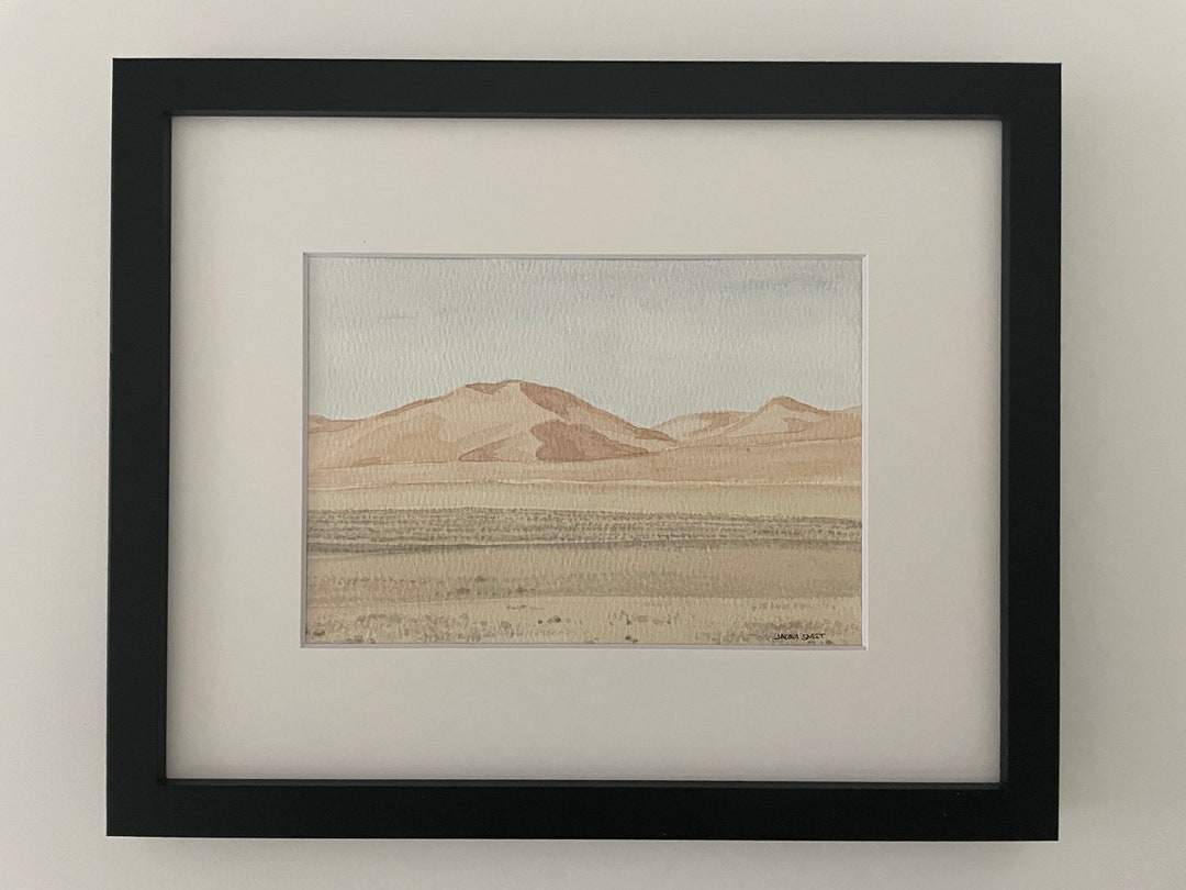 Namibian Desert Original Watercolor Landscape - Etsy