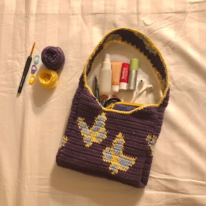 Crochet Bag Pattern - Crochet Purse Pattern - Crochet Butterfly Bag ...