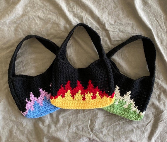 Crochet Bag Pattern Crochet Purse Pattern Crochet Flames - Etsy