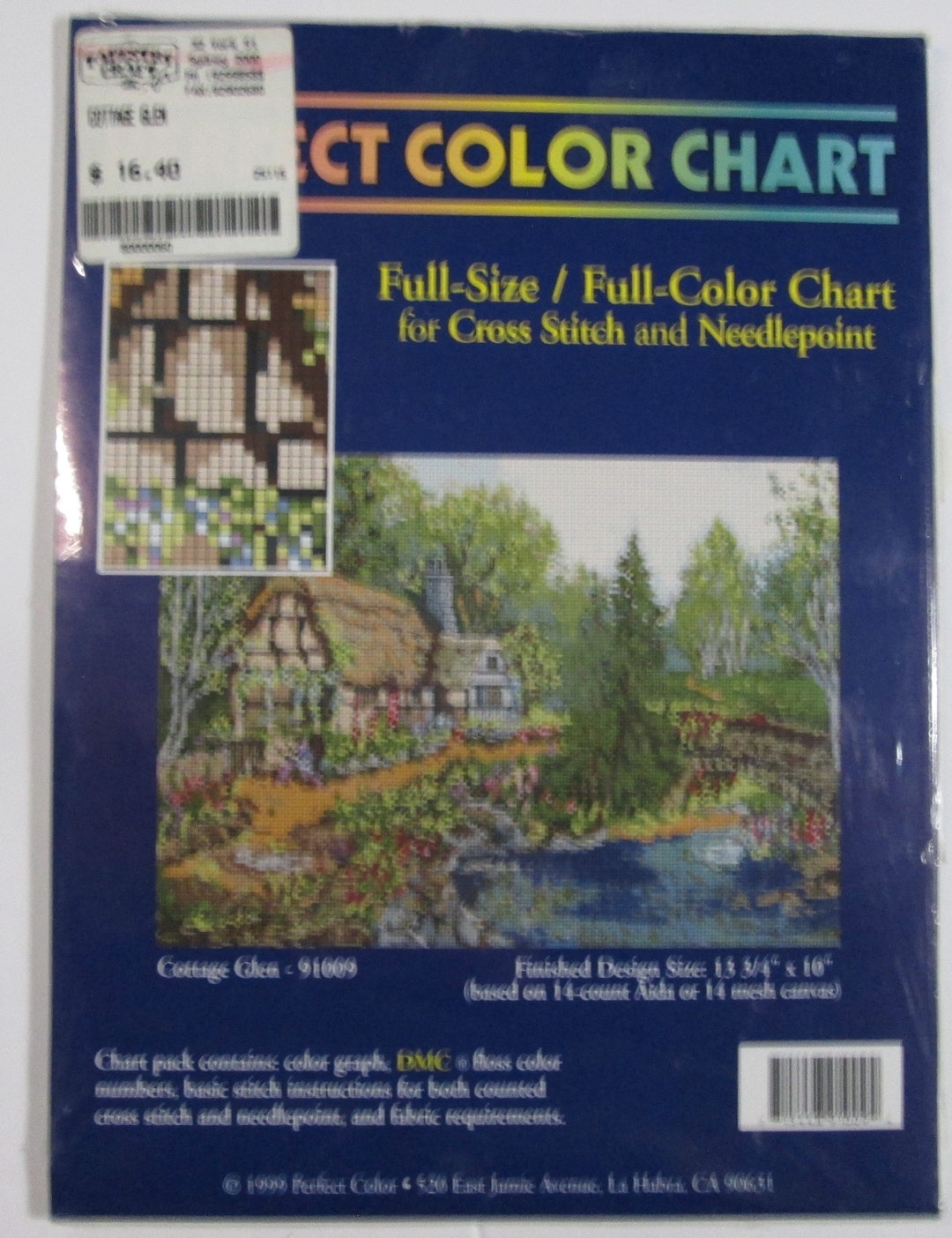 Cottage Glen Cross Stitch Pattern, Needlepoint Chart (91009) - Etsy