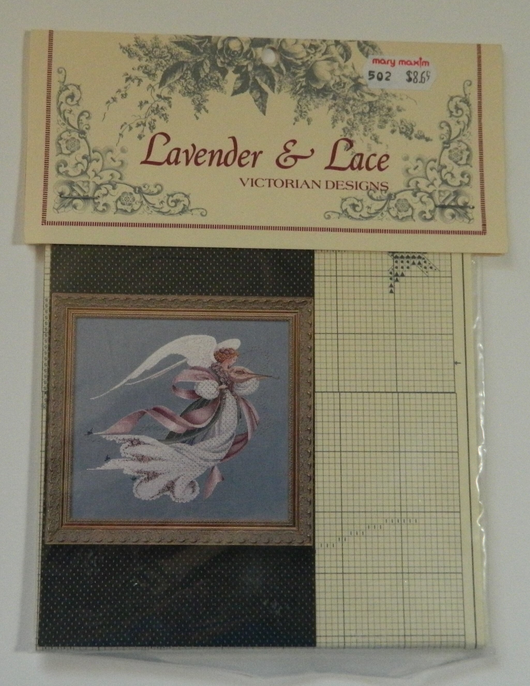 Lavender and Lace Counted Cross Stitch Pattern angel of - Etsy