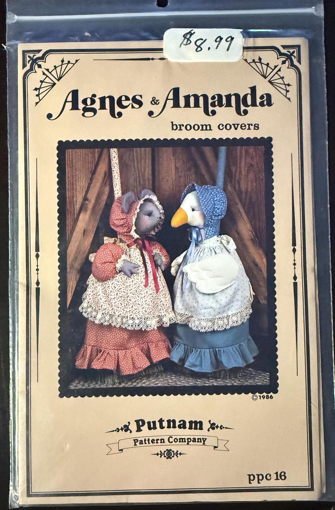 Agnes and Amanda, Putnam (UNCUT) Pattern Broom Covers - Etsy