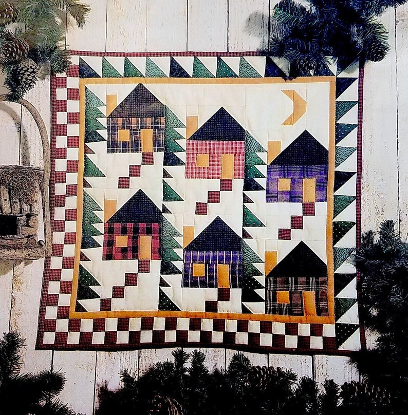 Home in the Pines Pattern Winter Wall Hanging Quilt From Four Corners ...