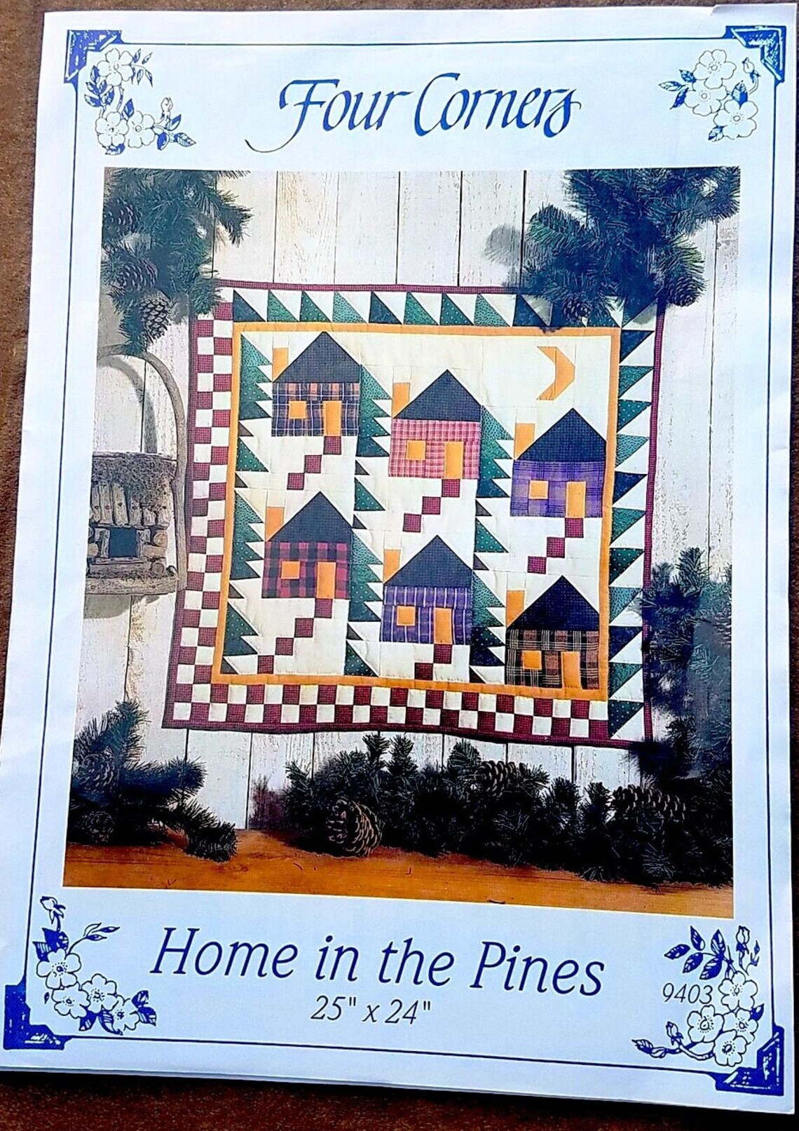 Home in the Pines Pattern Winter Wall Hanging Quilt From Four Corners ...