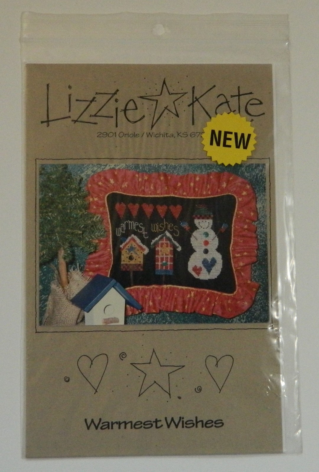 Lizzie Kate Counted Cross Stitch Charts "warmest Wishes" - Etsy