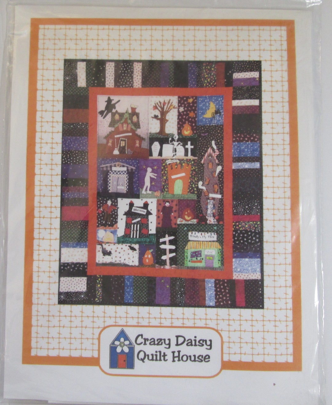 Crazy Daisy Quilt House Sundown in Spooky Town "hard to Find" - Etsy