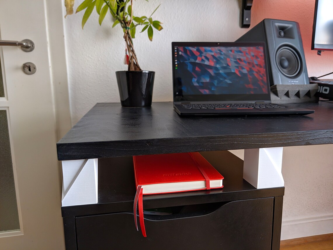 Geometric Desk Riser | Angled Desk Riser | Desk Risers | Ikea Desk ...