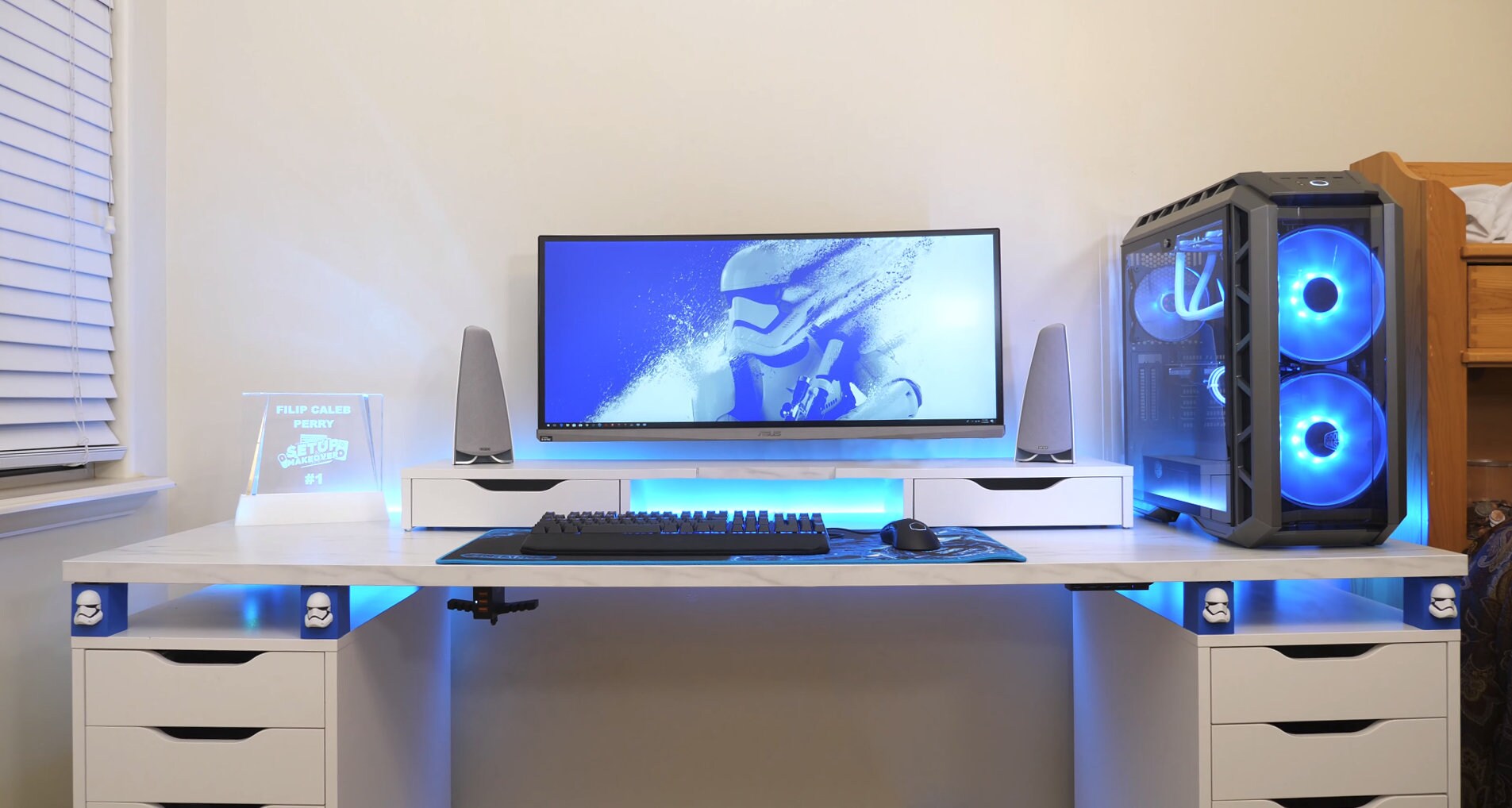 Stormtrooper Desk Riser 3D Printed Desk Riser Desk Risers Ikea Desk ...