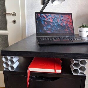 Honeycomb Desk Riser | Hexagonal Desk Riser | Desk Risers | Ikea Desk ...