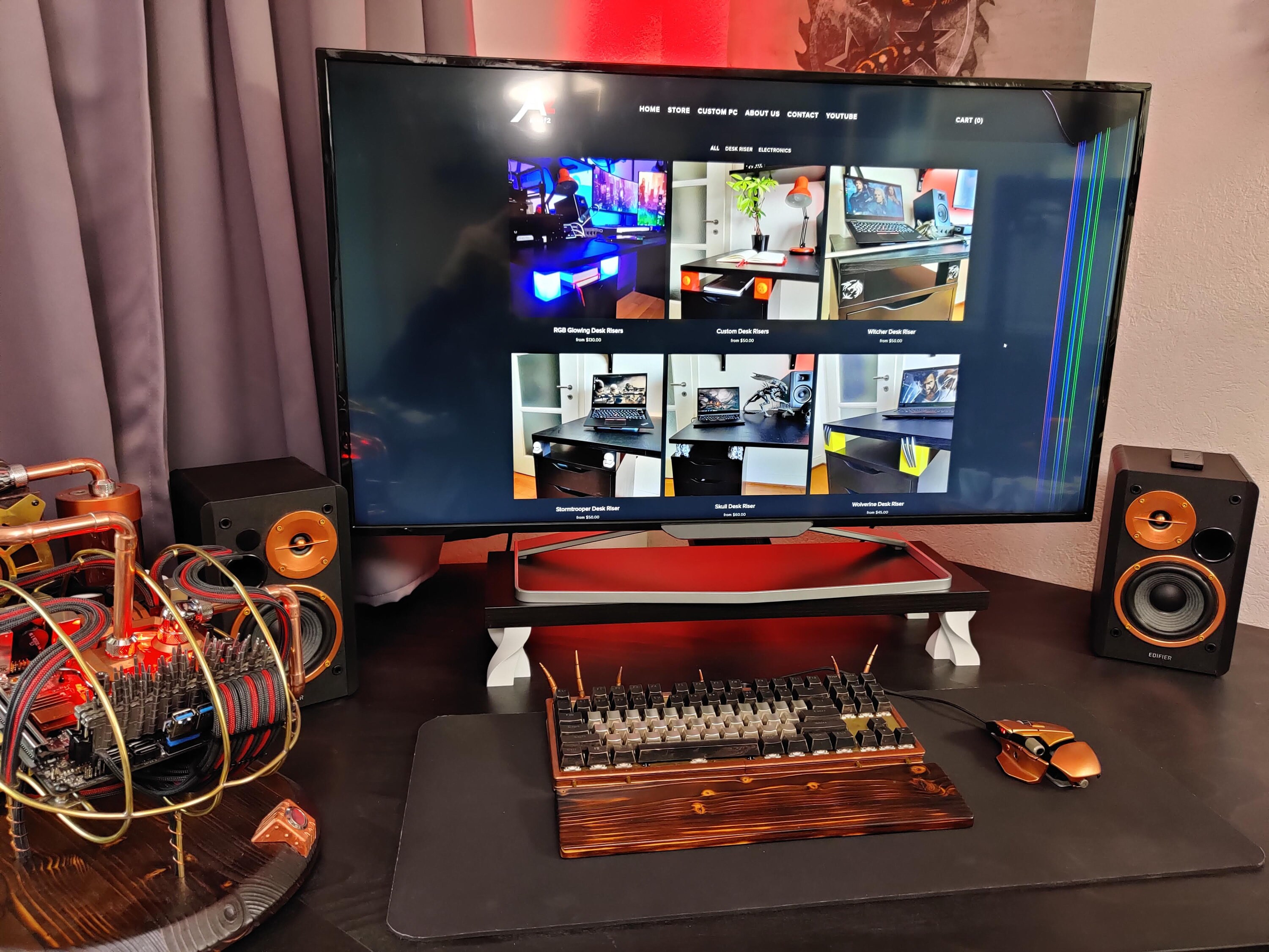 Double Twisted Monitor Riser - artof2