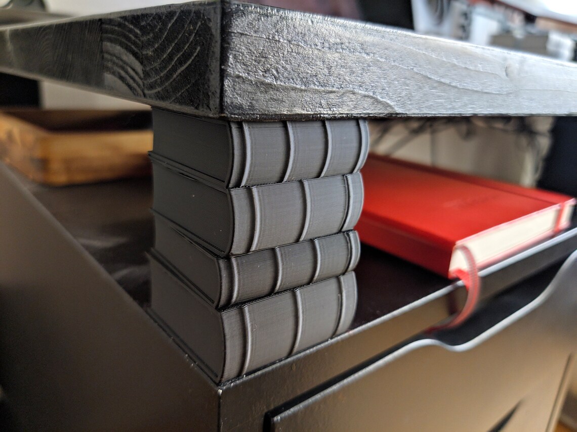 Books Desk Riser | Book Themed Desk Riser | Desk Risers | Ikea Desk ...