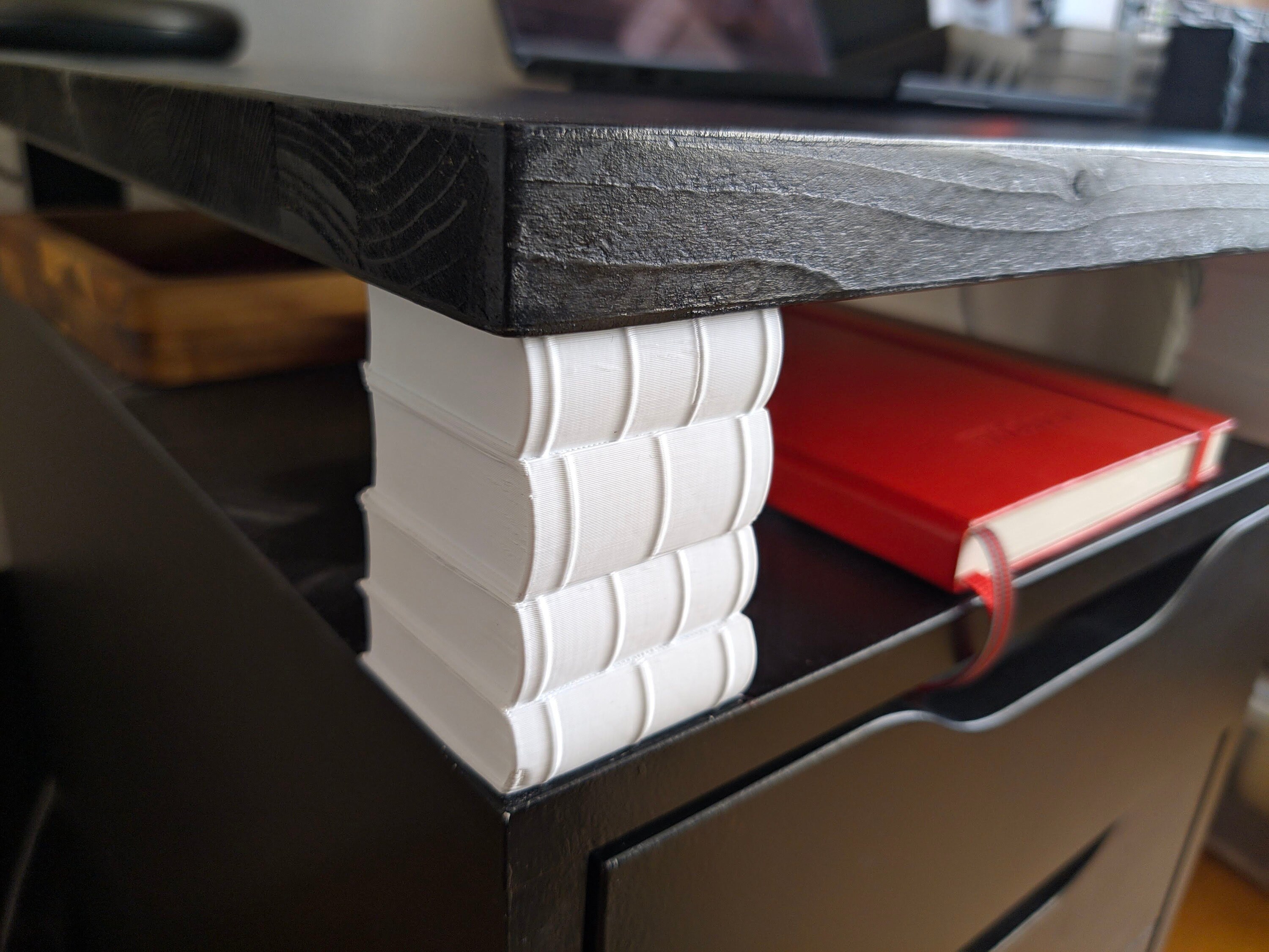 Books Desk Riser | Book Themed Desk Riser | Desk Risers | Ikea Desk ...