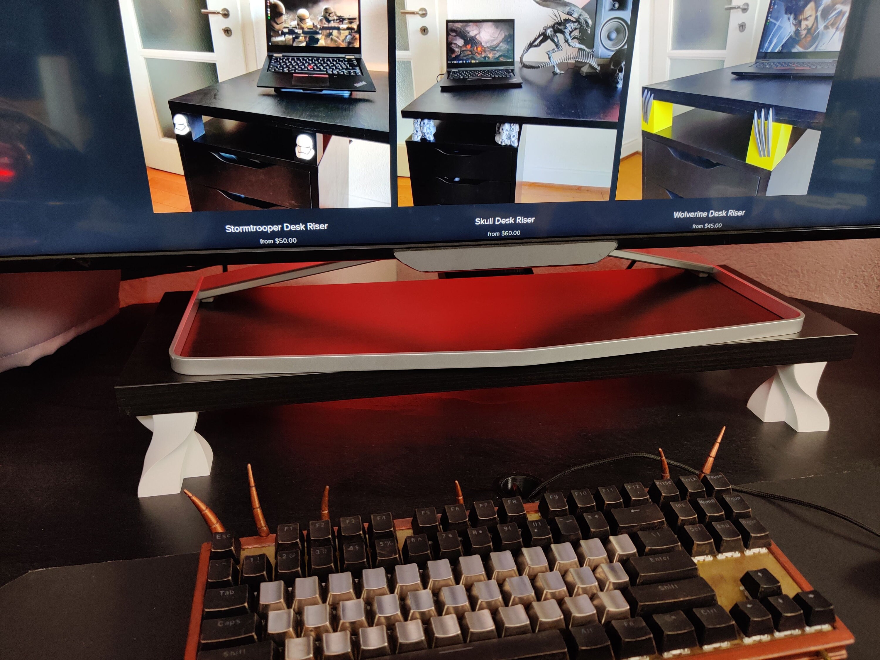 Double Twisted Monitor Riser - artof2