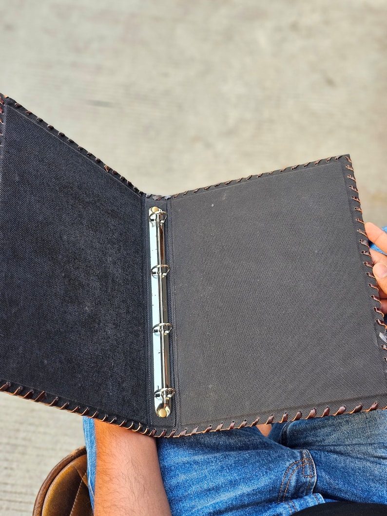 Personalized Leather Binder: Tree of Life Embossed, Refillable A4 - Etsy