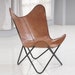 Leather Butterfly Chair Relaxing Chair for Living Room, Office and Home ...