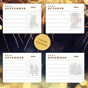 2025 Printable Calendar Cultural Expression, Calendar With Holidays ...