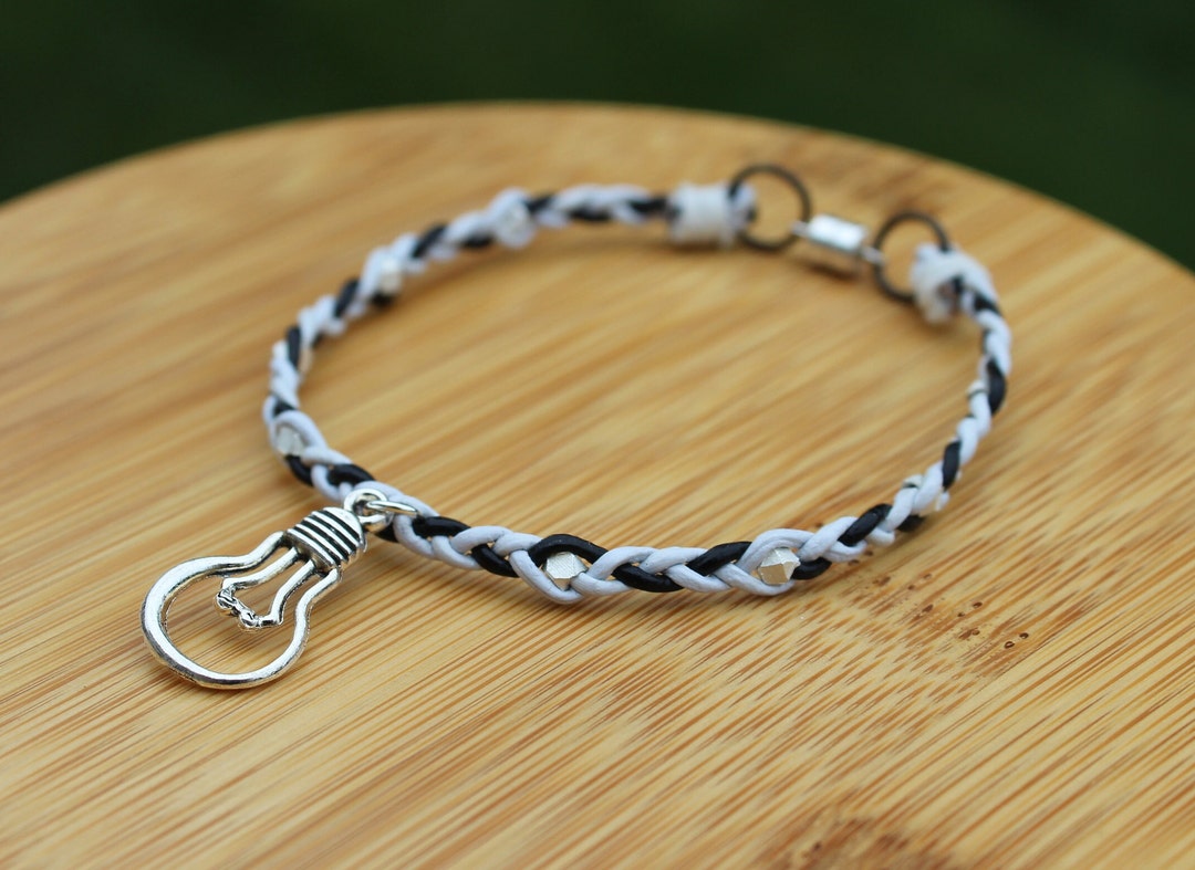 Omori Inspired Braided Leather Bracelet (OMORI) - Etsy