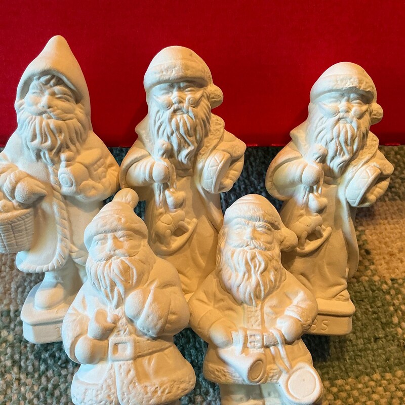 Ceramic Bisque Santa - Etsy