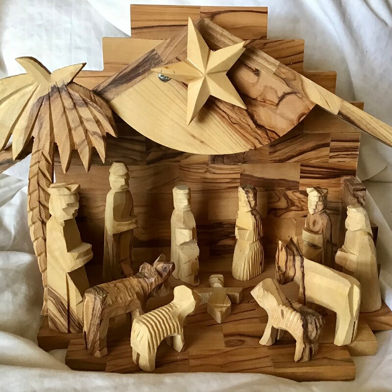 Wooden Creche - Etsy