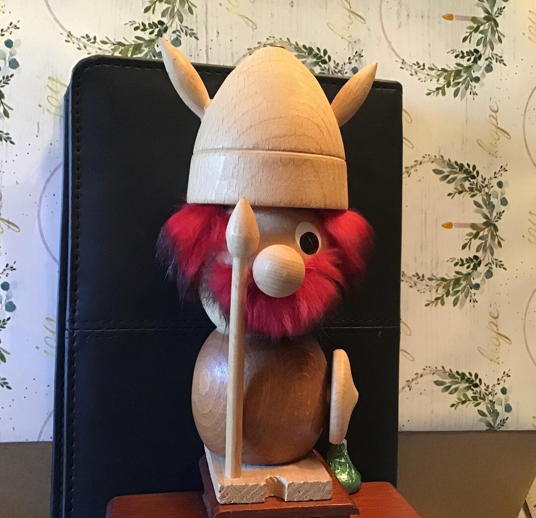 Danish Viking Gonk Teak Wood MCM Red Beard & Hair in Hans Bolling Style ...