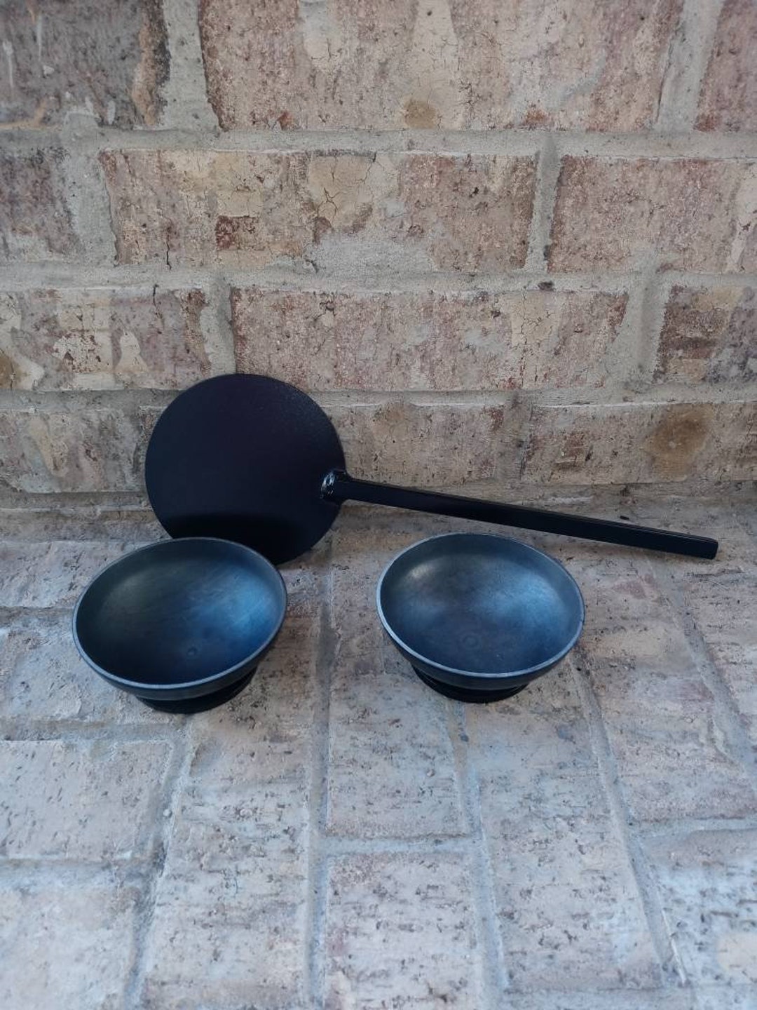 4.5" Black Table Top Brazier/ Snuffer Set - Etsy