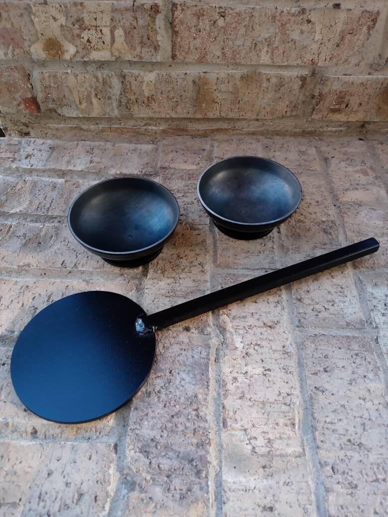 4.5 Black Table Top Brazier/ Snuffer Set - Etsy