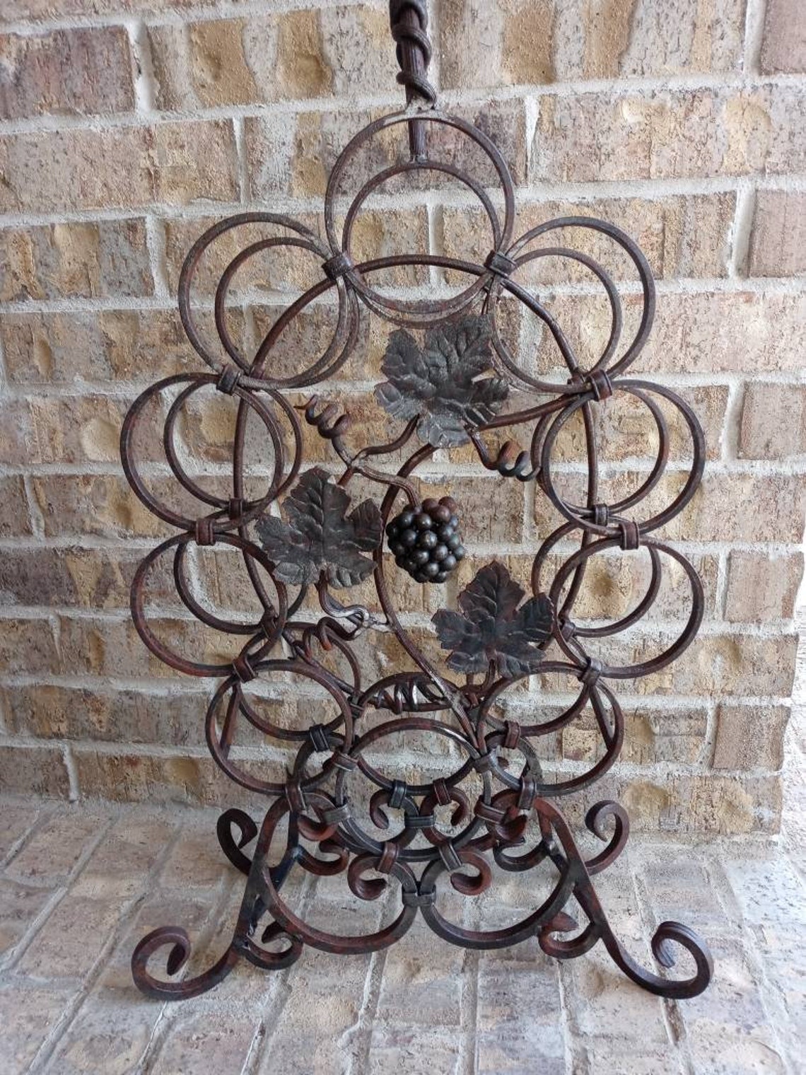 Hand Forged Grape Vine Wine Rack - Etsy