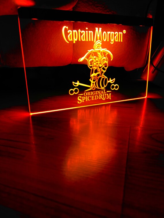 Captain Morgan LED Neon Orange Light Sign Home & Living Home Décor etna ...