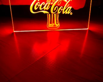 Led Coca Cola Sign - Etsy