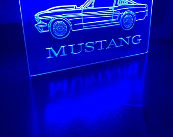 Led Mustang Sign | Etsy