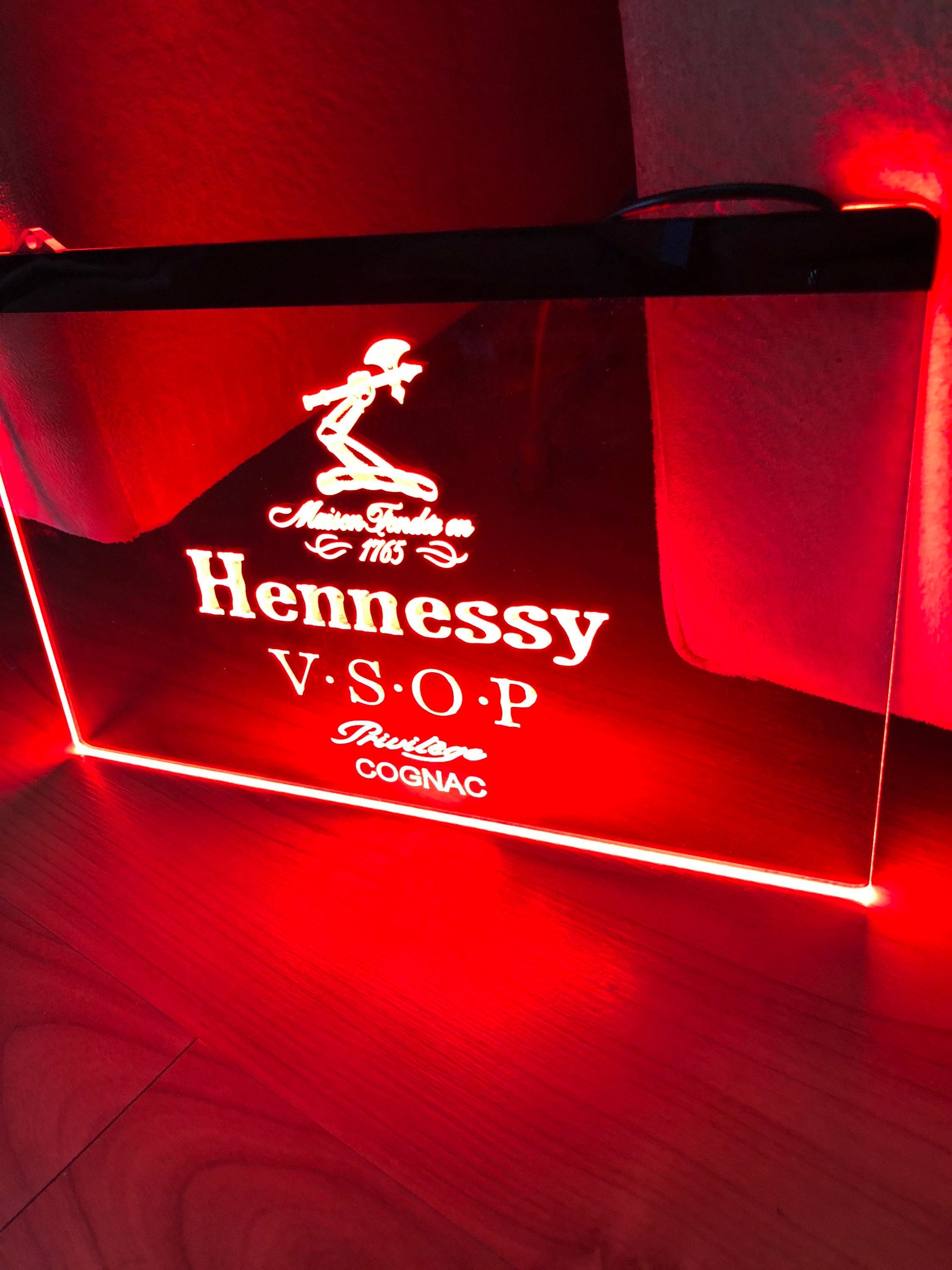 Hennessy LED Neon Red Light Sign | Etsy