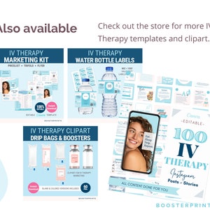 IV Hydration Pricelist Service Menu for IV Infusion Template IV Therapy ...