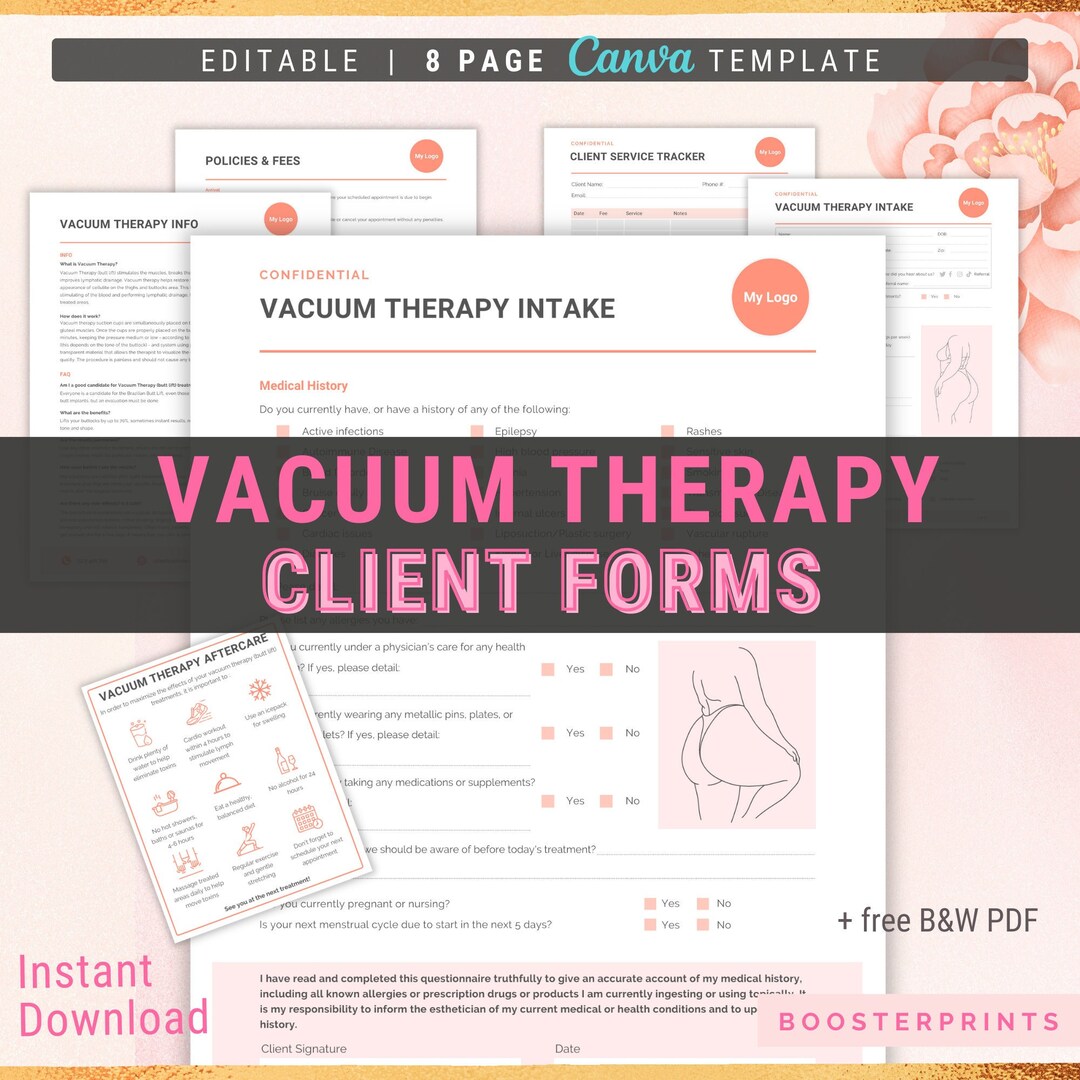 Vacuum Therapy Forms Brazilian Butt Lift Forms Vacuum Butt Forms Butt ...