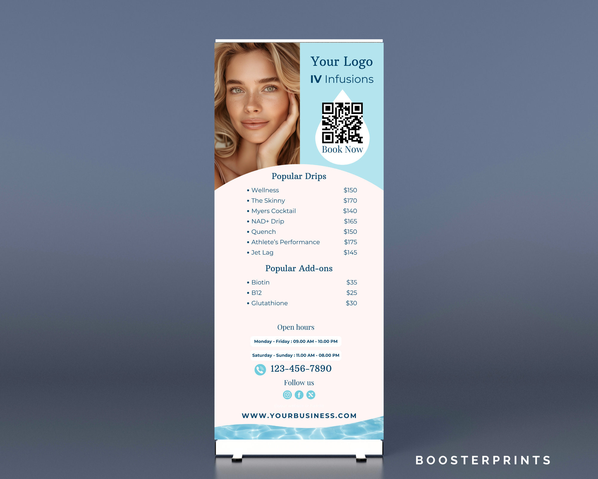 IV Infusion Template Retractable IV Banner Iv Rollup Banner Iv Event ...