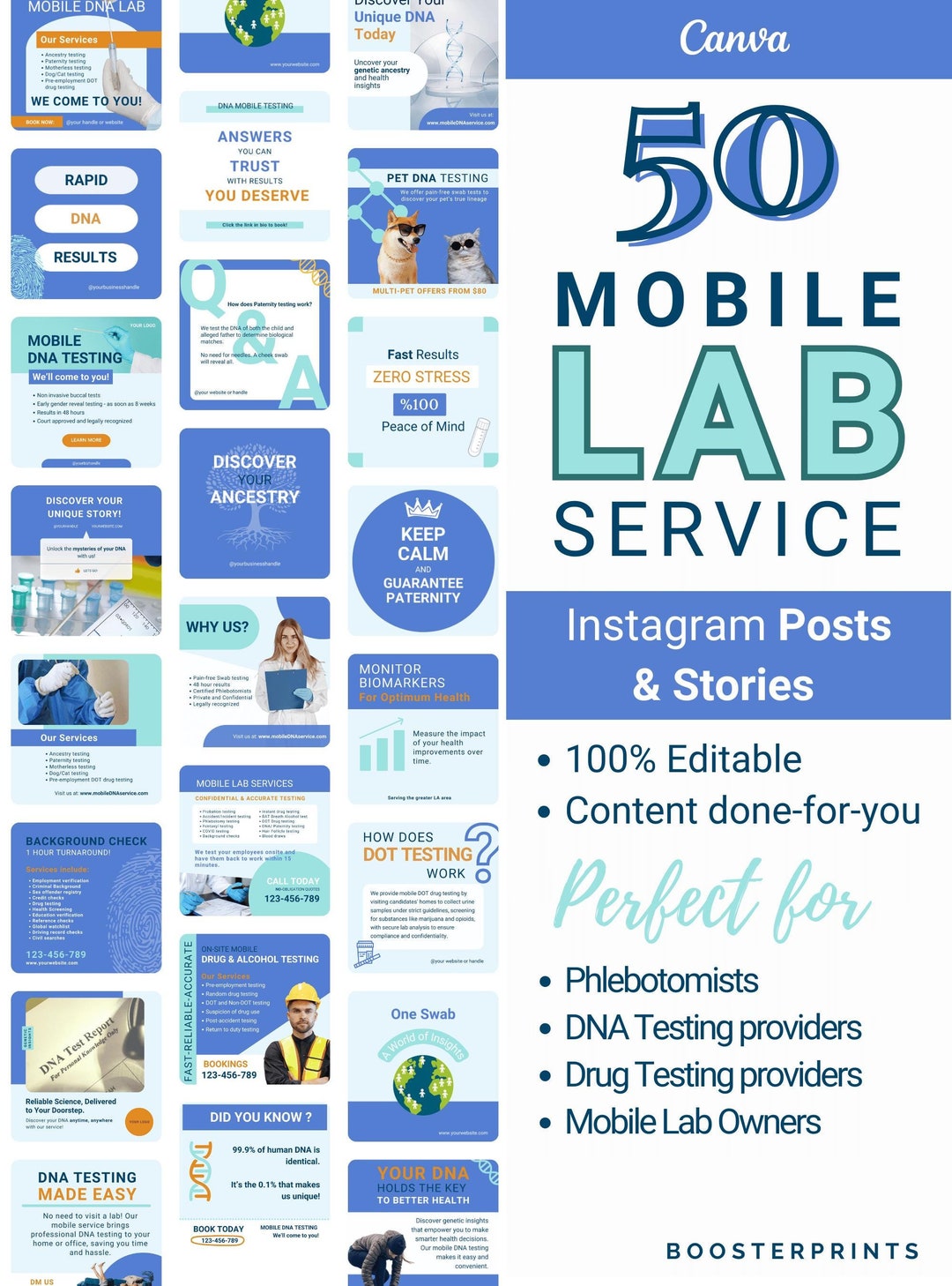 Mobile Lab Testing IG Mobile DNA Testing Instagram Medical Template ...