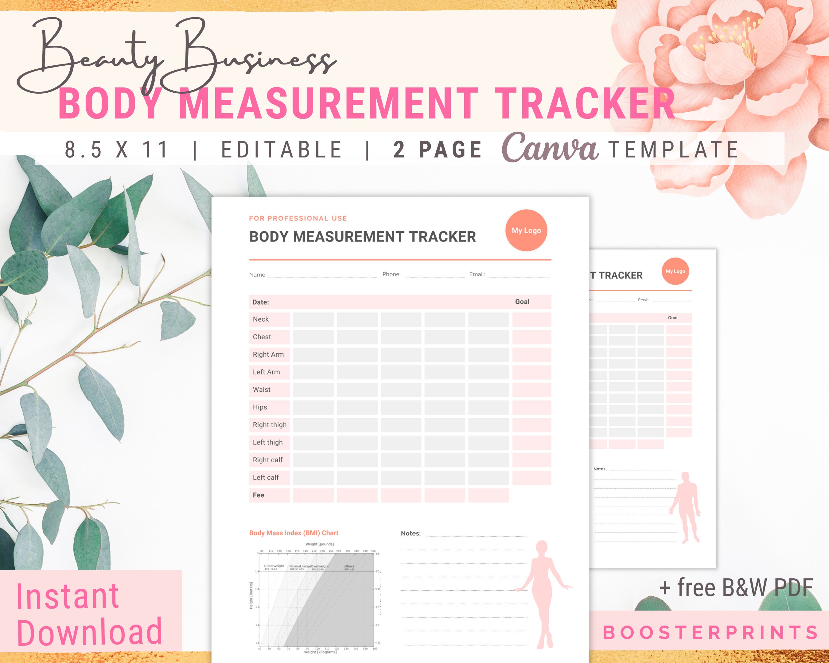 Body Measurement Tracker Cavitation Body Sculpting Body Contouring Inch ...