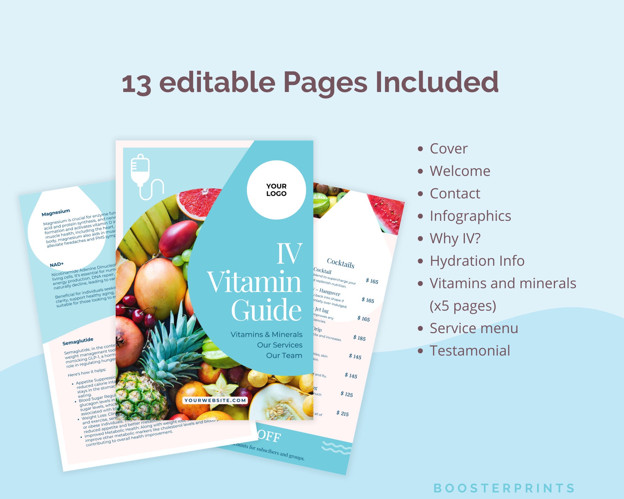 IV Therapy Ebook IV Vitamin Therapy Template IV Infusion Template Iv ...