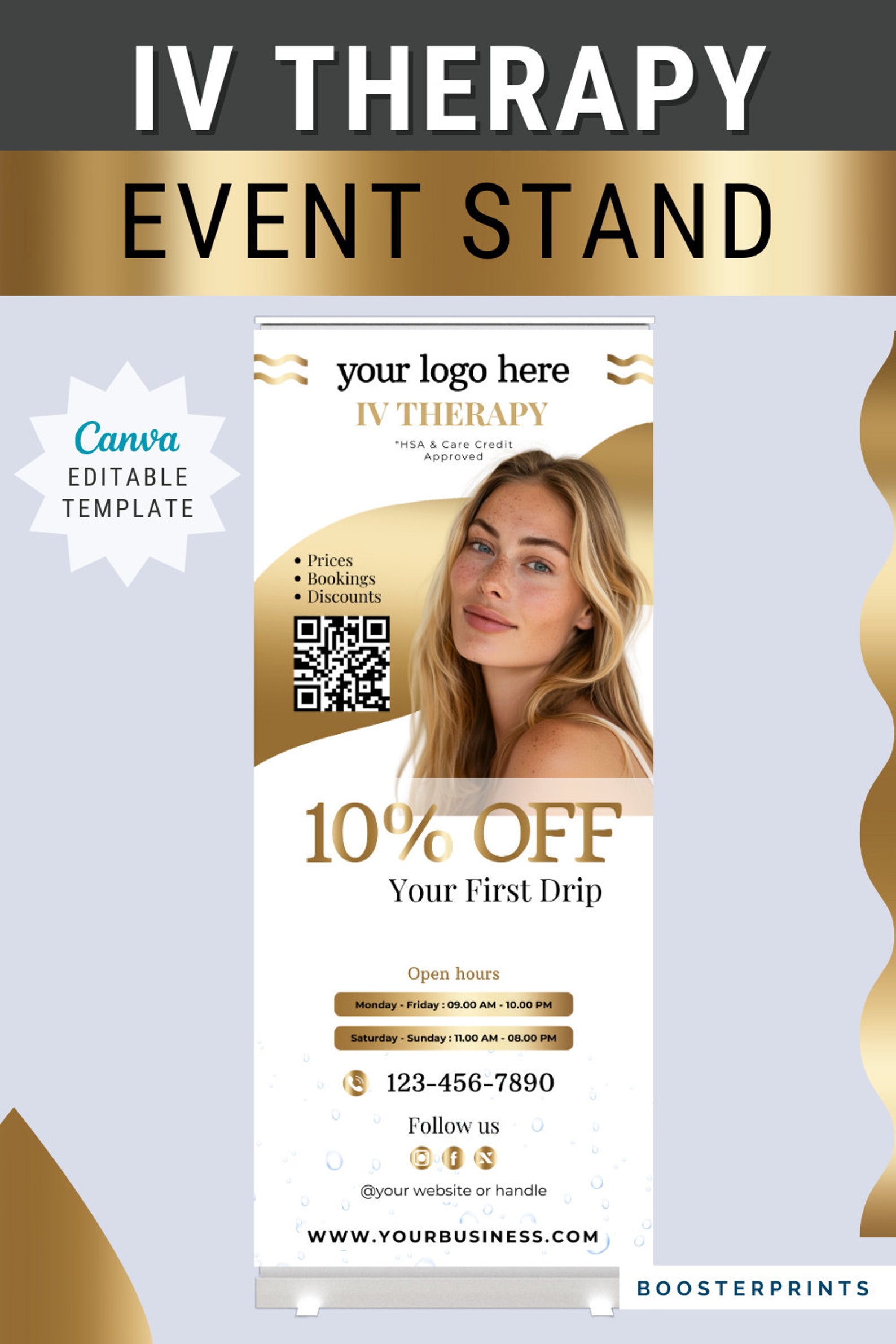 IV Infusion Banner Iv Retractable Banner IV Rollup Banner IV Event ...