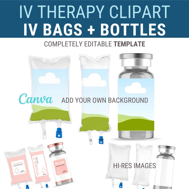 Iv Bag Template - Etsy
