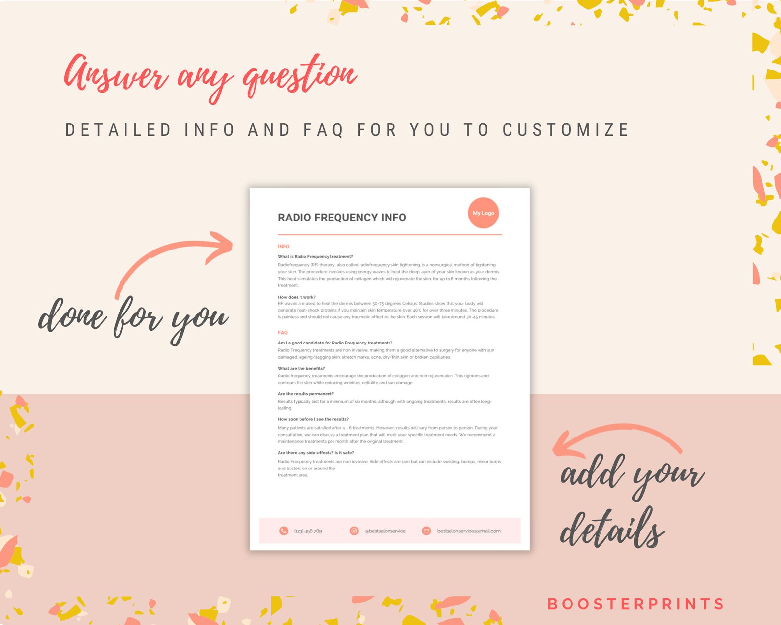 Radiofrequency Consent Forms Body Contouring Facial Consent Body ...