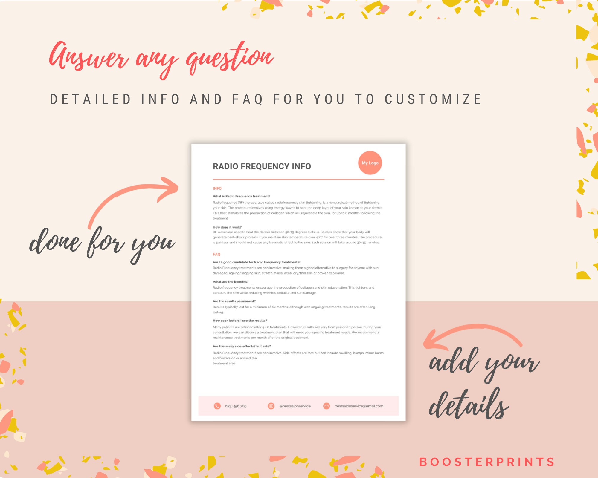 Radiofrequency Consent Forms Body Contouring Facial Consent Body ...