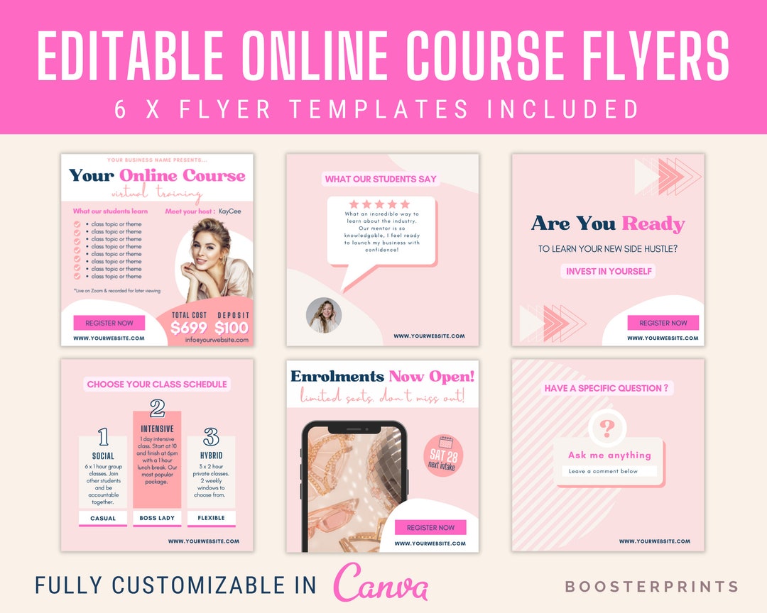 Course Flyer Template Hair Extension Training Flyer Lash Training Flyer ...