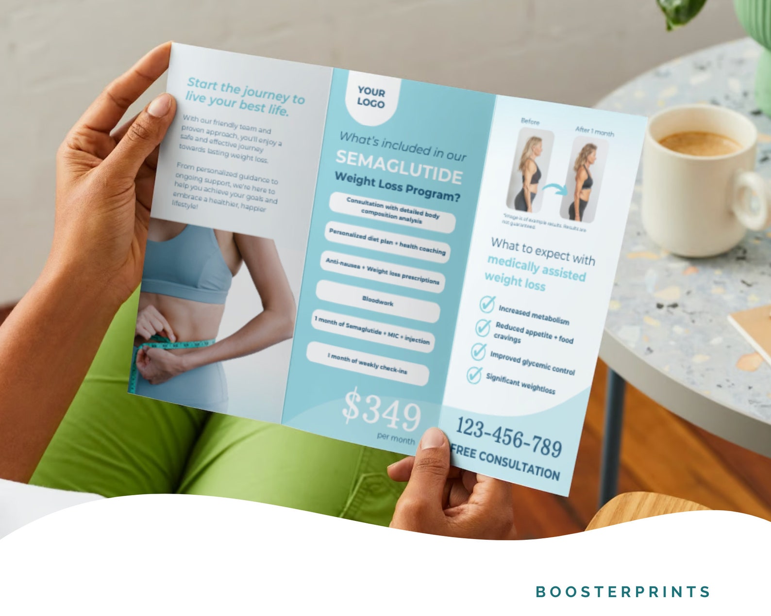 Semaglutide Marketing Trifold Weight Loss Template Semaglutide Template ...