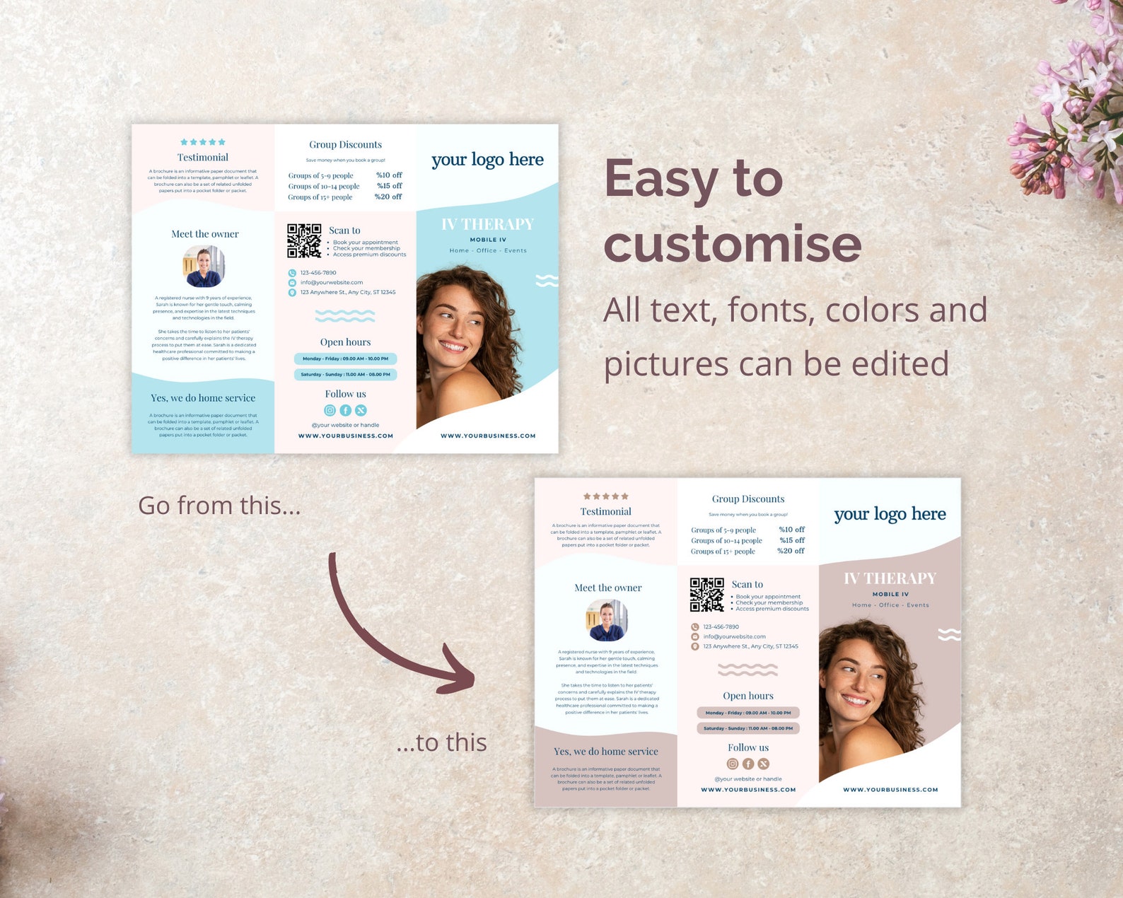 IV Vitamin Therapy Marketing IV Infusion Template IV Therapy Flyer Iv ...