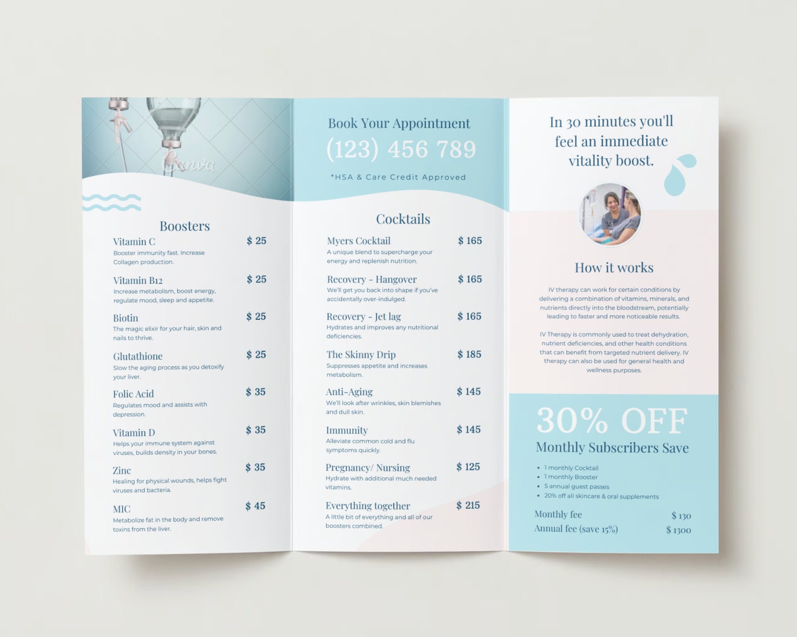 IV Vitamin Therapy Marketing IV Infusion Template IV Therapy Flyer Iv ...