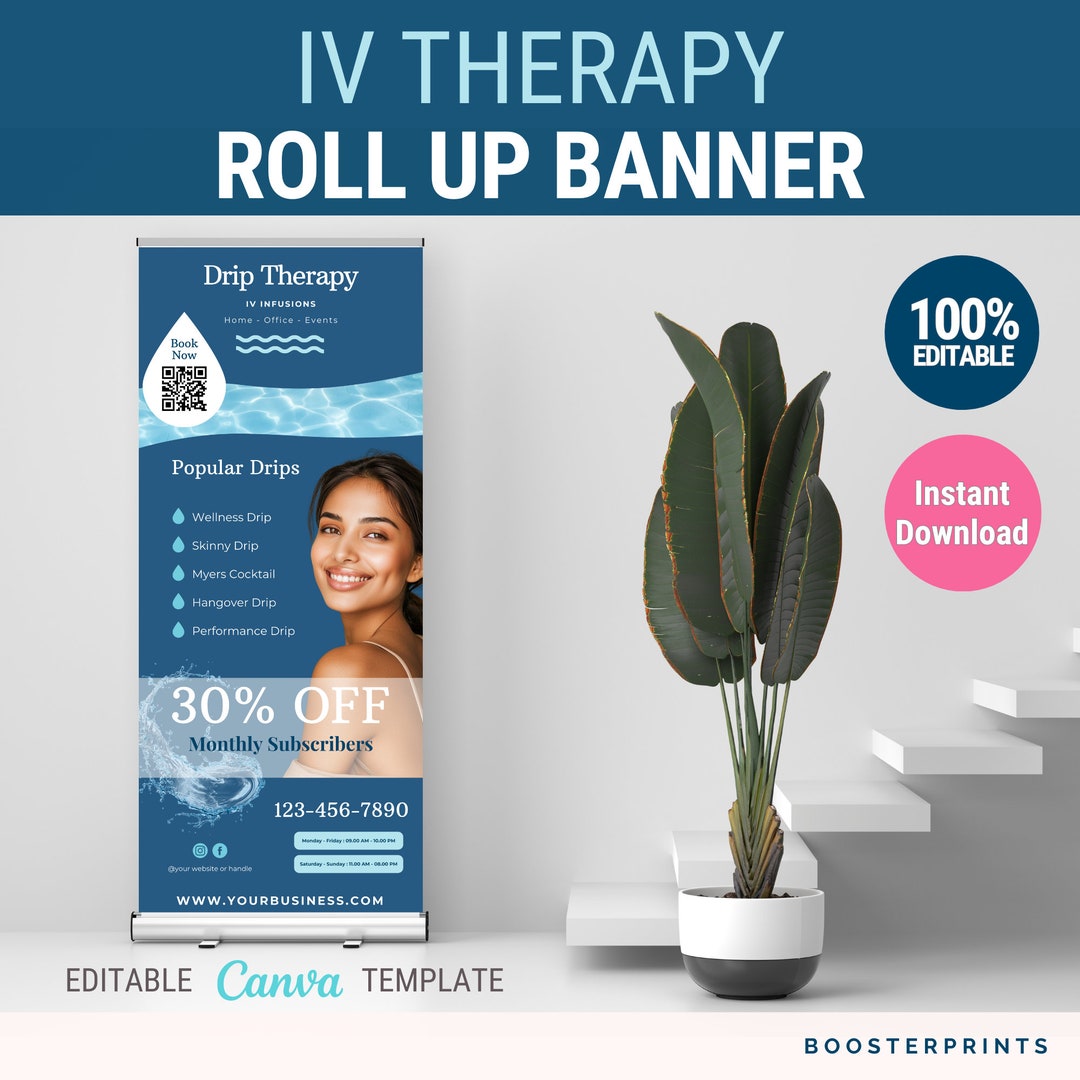 IV Rollup Banner Retractable Banner IV Rollup Banner IV Event Banner Iv ...