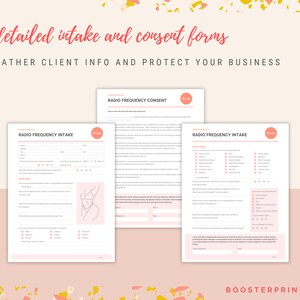 RF Therapy Form Radiofrequency Consent Form Editable Salon - Etsy