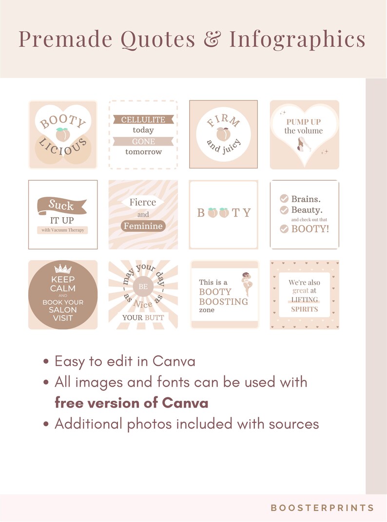 Brazilian Butt Lift Insta Posts Stories IG Templates Body Contouring ...